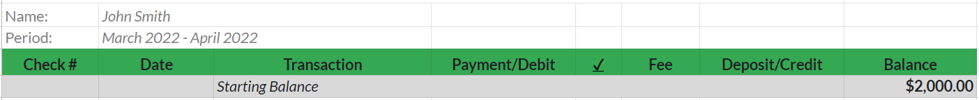 How to Balance Your Checking Account